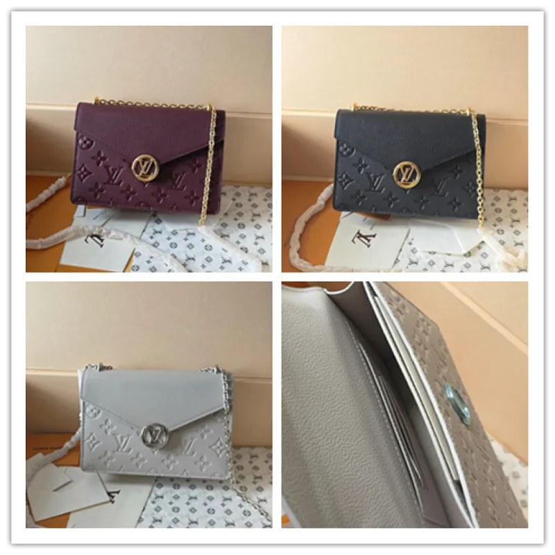 Louis Vuitton Mylockme Chain Wallet (3 Colors) – Burgundy/Black/Light ...